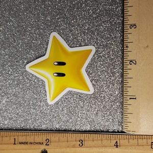 Nintendo | Design | Super Mario Waterpoof Sticker Super Star | Poshmark